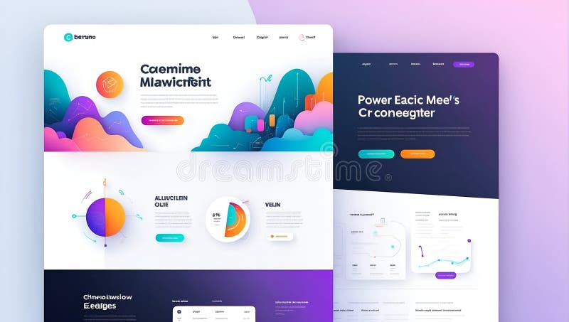 VersaBlend: Versatile UI UX Landing Symphony. AI Generate Stock ...