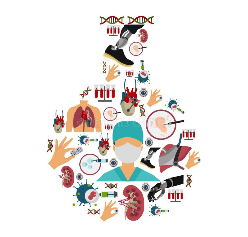 Composición De La Bioingeniería Ilustración del Vector - Ilustración de ...