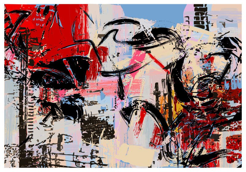 Composición Vectorial Abstracta Original Ilustración del Vector ...