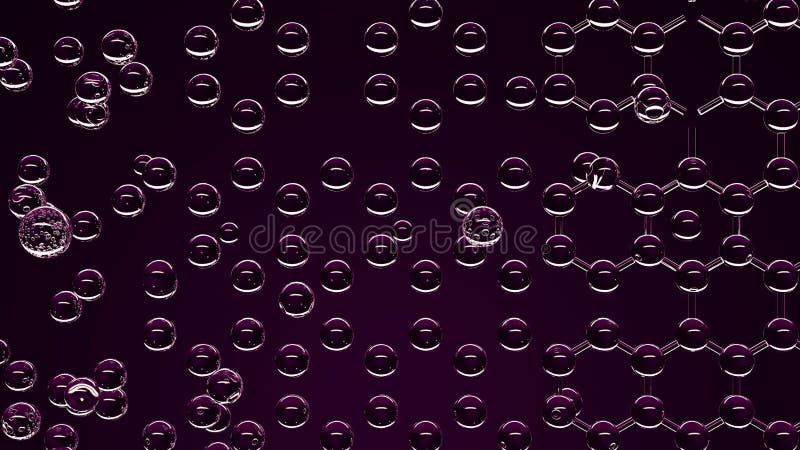 Creation of Hexagonal Molecular Structure Stock Video - Video of ...