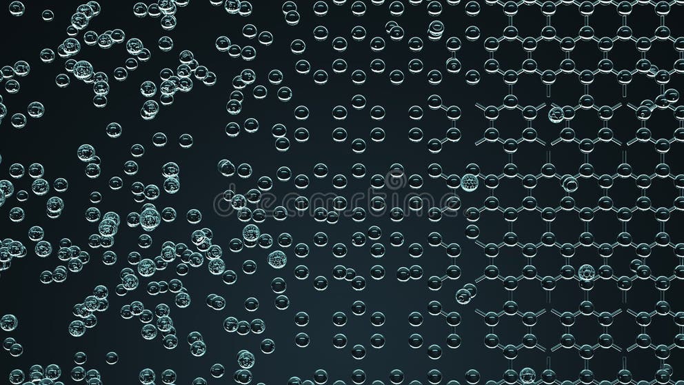 Composing Hexagonal Molecular Structure with Glass Particle Models, 3D ...