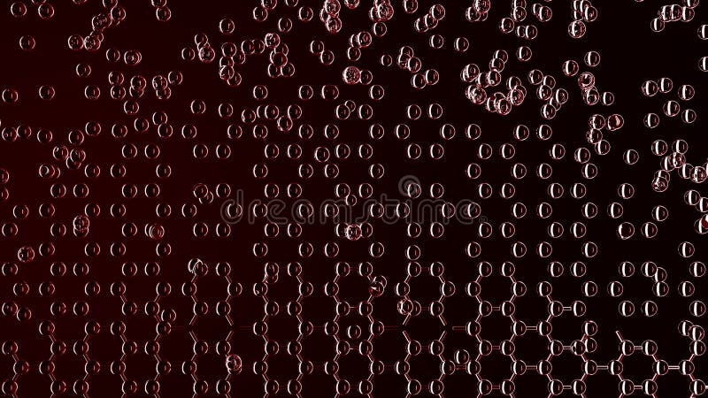 Creating Red Hexagonal Molecular Structure Model Stock Footage - Video ...