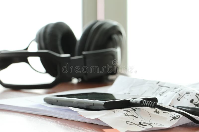 Composing Music Concept with Shallow DOF Stock Photo - Image of ...