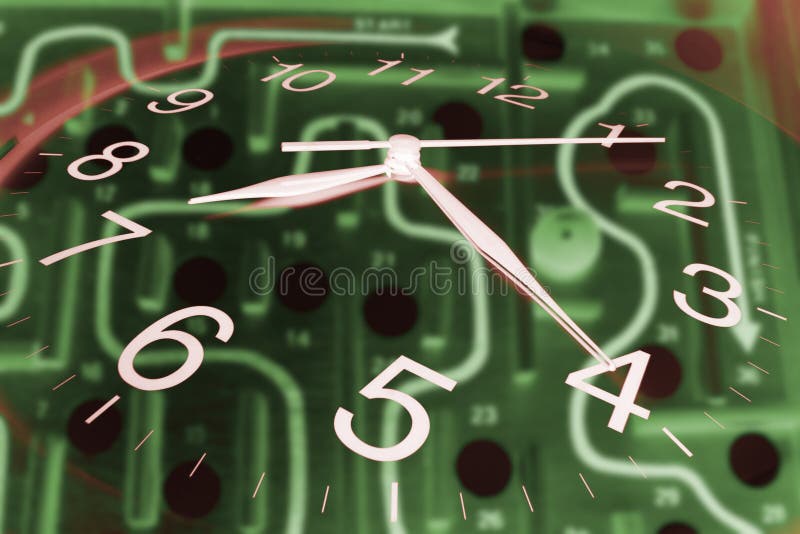 Clock and Maze Game stock image. Image of play, obstacle - 128709577