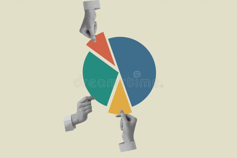 Composite Collage Image of Three People Collaboration Arm Finger Black ...