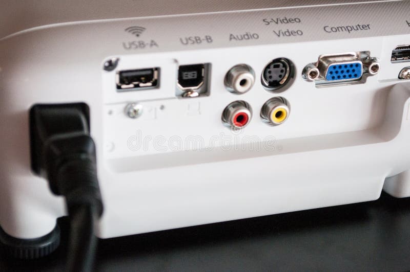 Composite and Component Output Connections on Back of Device. Stock ...