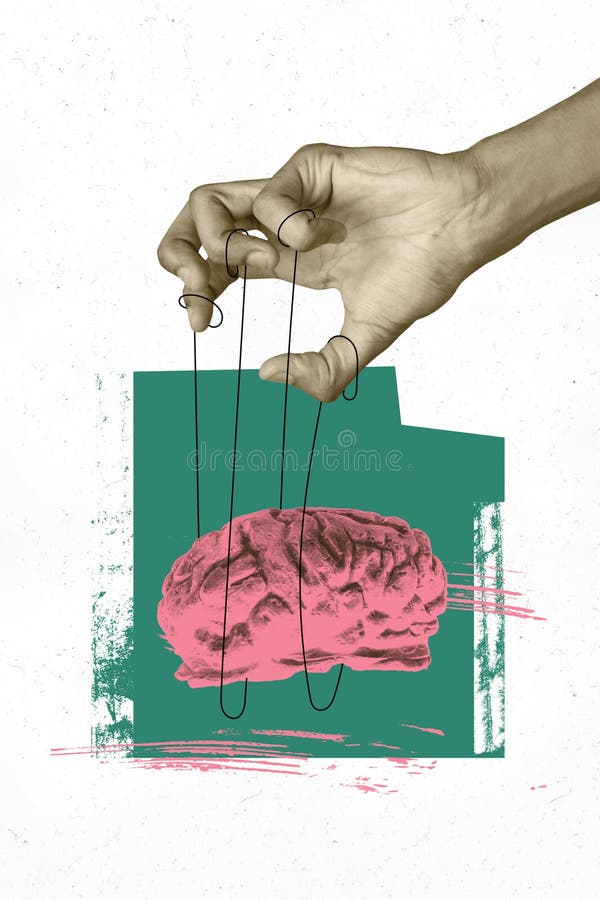 Composite 3D Collage Trend Artwork Template Design of Hand Hold Rope ...