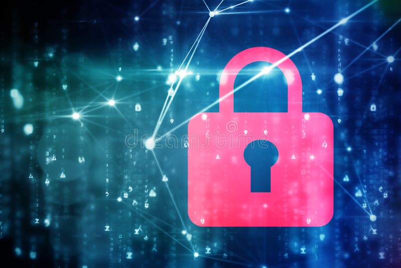 Composite 3d Image of Closed Lock Stock Illustration - Illustration of ...