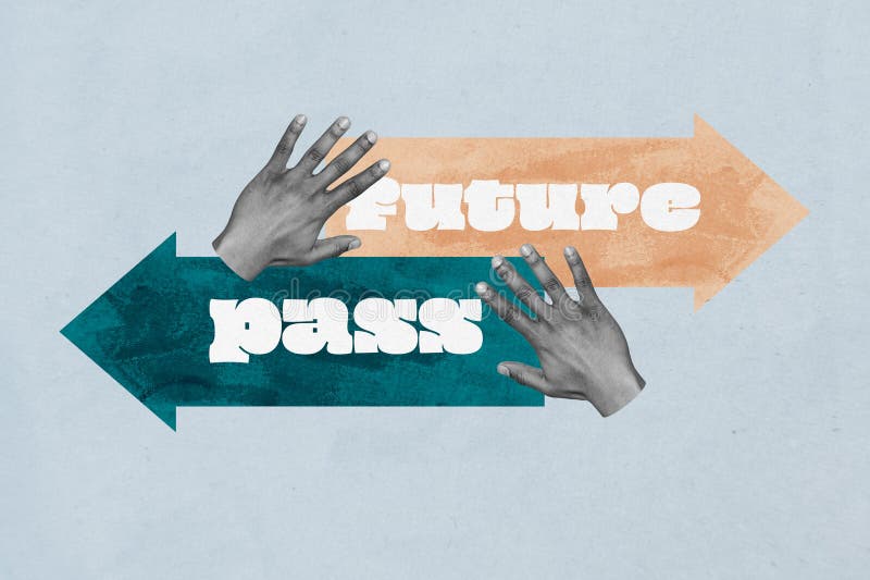 Composite Design Trend Artwork Collage of Hand Choice Target Analyzing ...