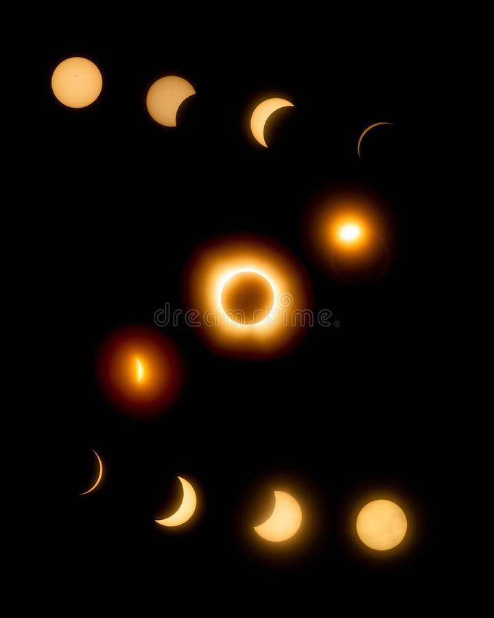 Composite of the Different Phases during the Total Solar Eclipse of ...