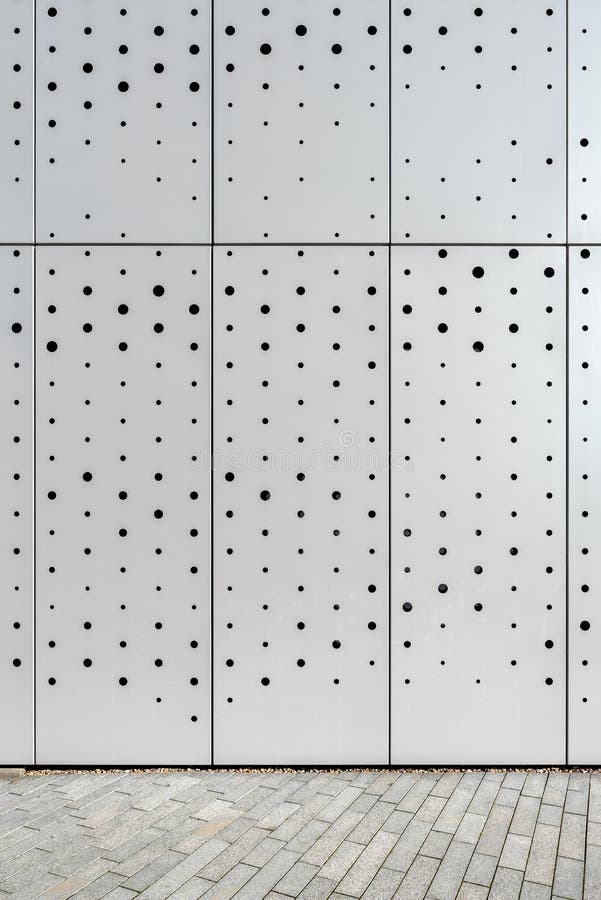 Composite Exterior Panels with Holes Stock Image - Image of design ...