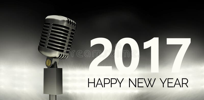 Composite image of 2017 stock illustration. Illustration of bright ...