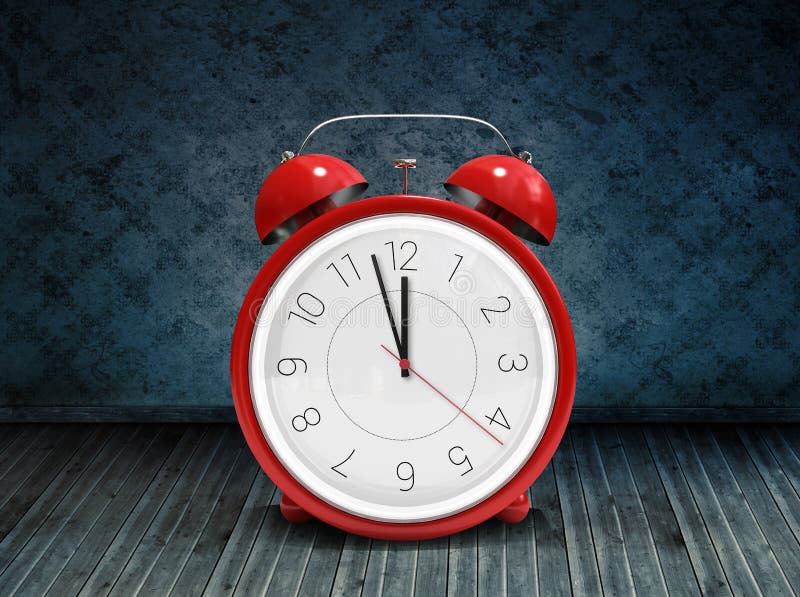 Composite Image of Alarm Clock Counting Down To Twelve Stock ...