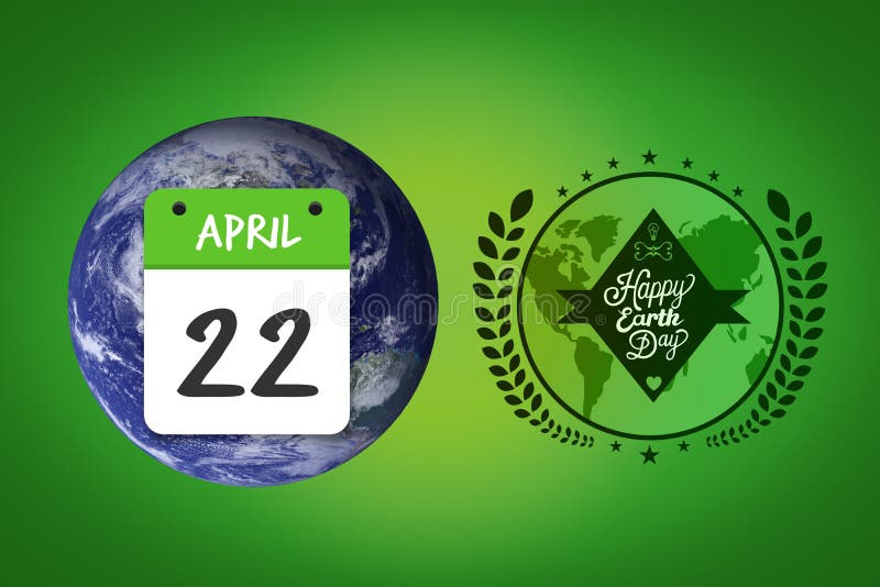 Composite Image of April 22nd Stock Illustration - Illustration of ...