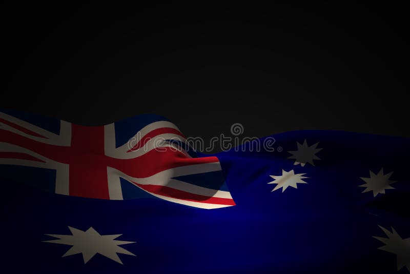 Composite Image of Australia Flag Waving Stock Illustration ...