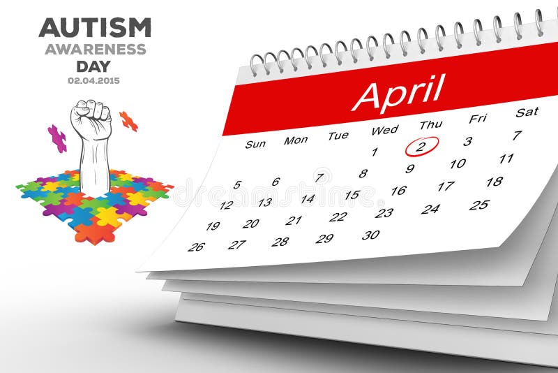 Composite Image of Autism Awareness Day Stock Illustration ...