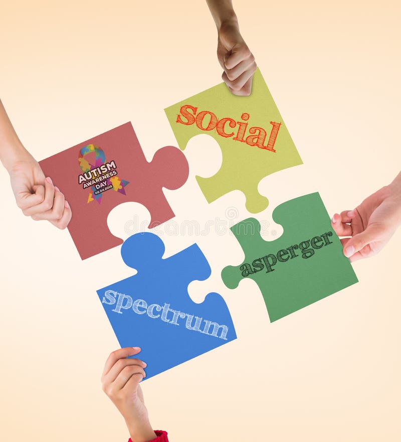 Composite Image of Autism Awareness Day Stock Illustration ...