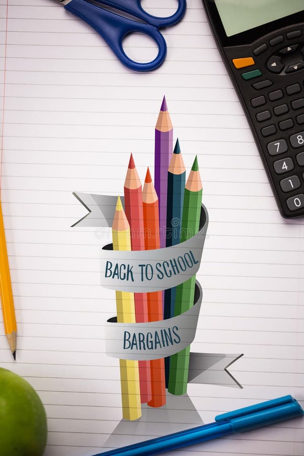 Composite Image of Back To School Message Stock Photo - Image of ...