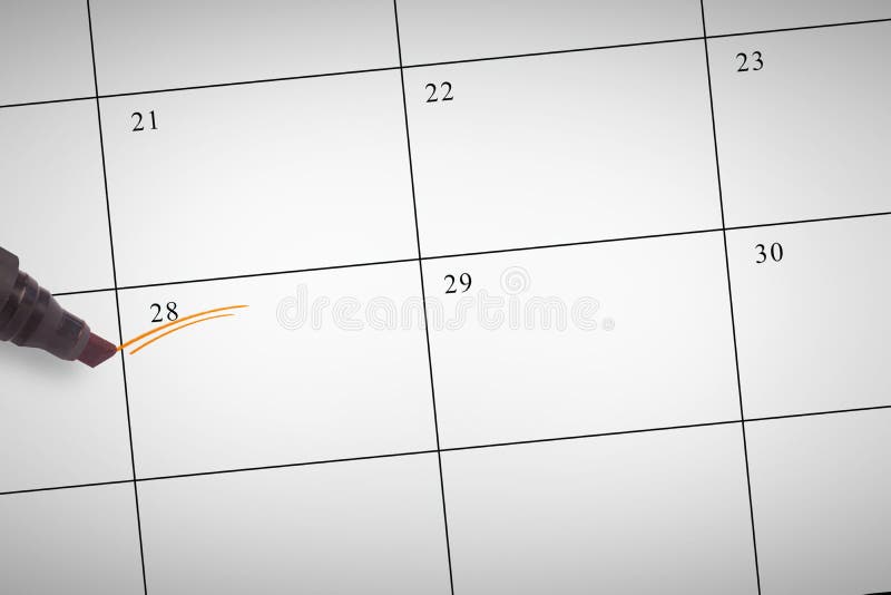 Composite Image of Black Marker Stock Illustration - Illustration of ...