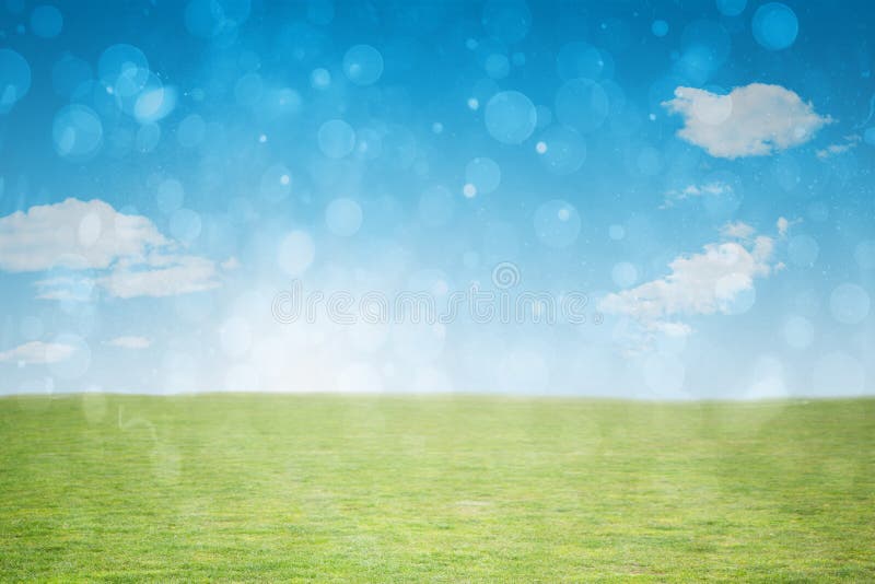 Composite Image of Blue Abstract Light Spot Design Stock Illustration ...