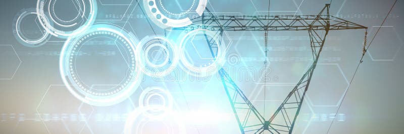 Composite Image of Blue and Black Technology Dial Design Stock Photo ...