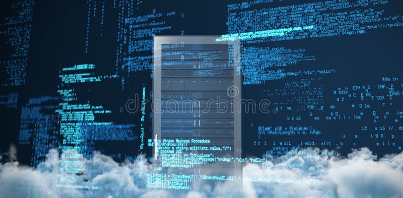 Composite Image of Blue Codes Stock Illustration - Illustration of ...