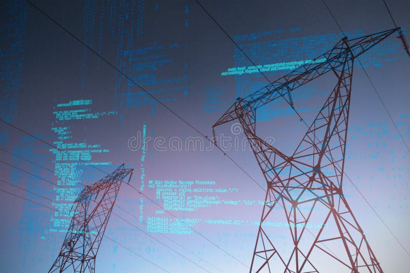 Composite Image of Blue Codes Stock Illustration - Illustration of tech ...