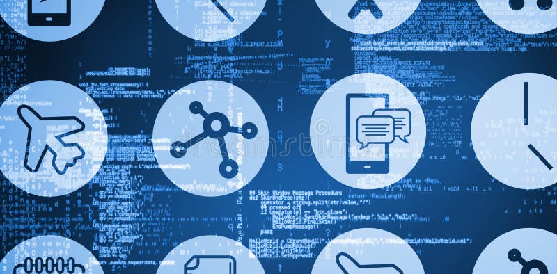 Blue data stock illustration. Illustration of banking - 70272822