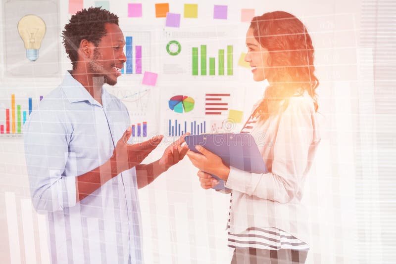 Composite Image of Blue Data Stock Photo - Image of casual, data: 90305028