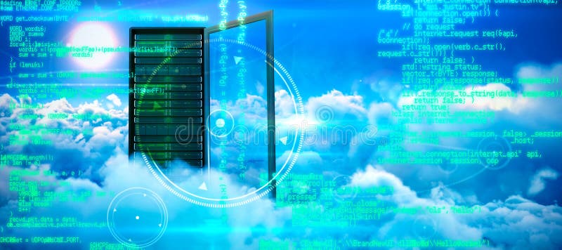 Composite Image of Blue Programme Stock Illustration - Illustration of ...