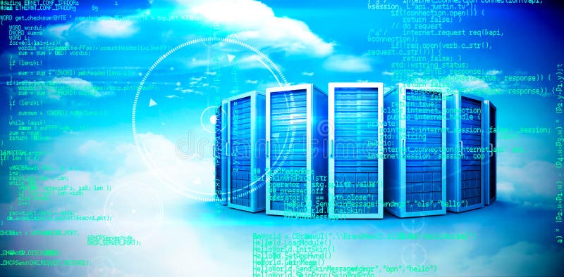 Composite Image of Blue Programme Stock Illustration - Illustration of ...