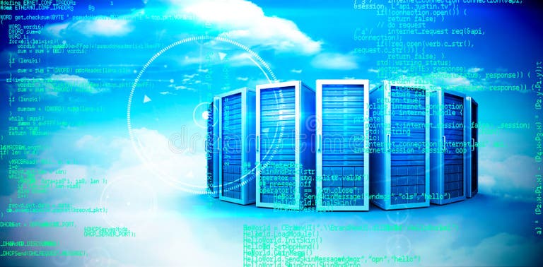 Composite Image of Blue Programme Stock Illustration - Illustration of ...