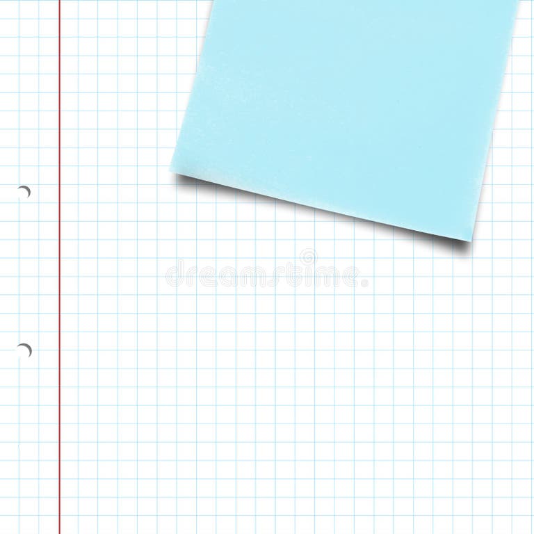 Composite Image of Blue Sticky Note with Thumbtack Stock Illustration ...
