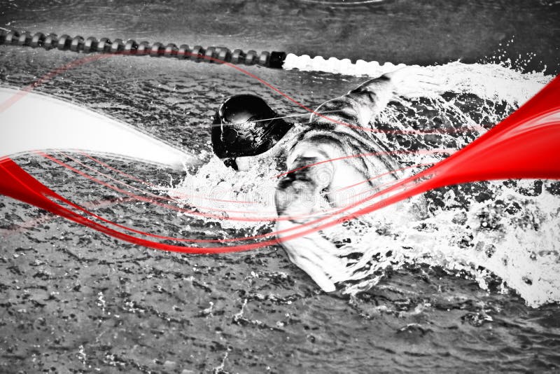 Composite Image of Blue Wave Design Stock Image - Image of healthy ...