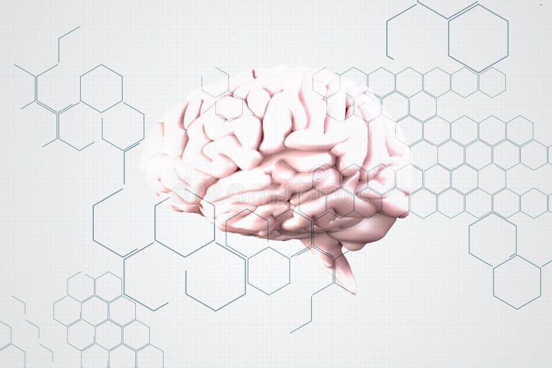Composite image of brain stock illustration. Illustration of graphic ...