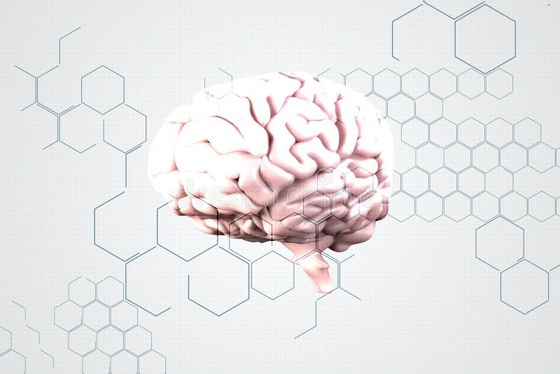 Composite image of brain stock illustration. Illustration of people ...