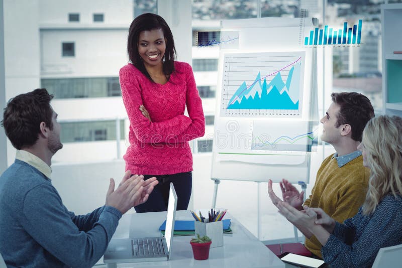 Composite Image of Business Interface Stock Photo - Image of conference ...