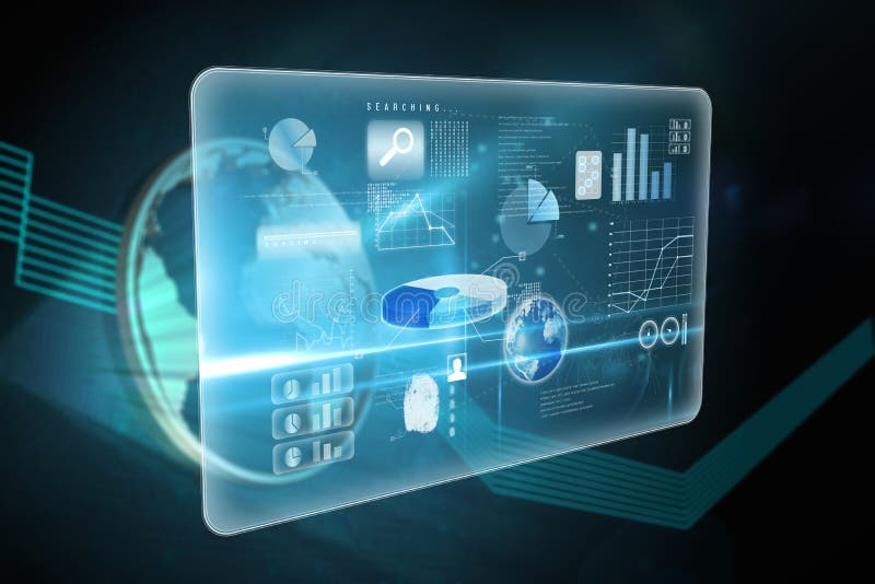 Composite Image of Business Interface Stock Illustration - Illustration ...
