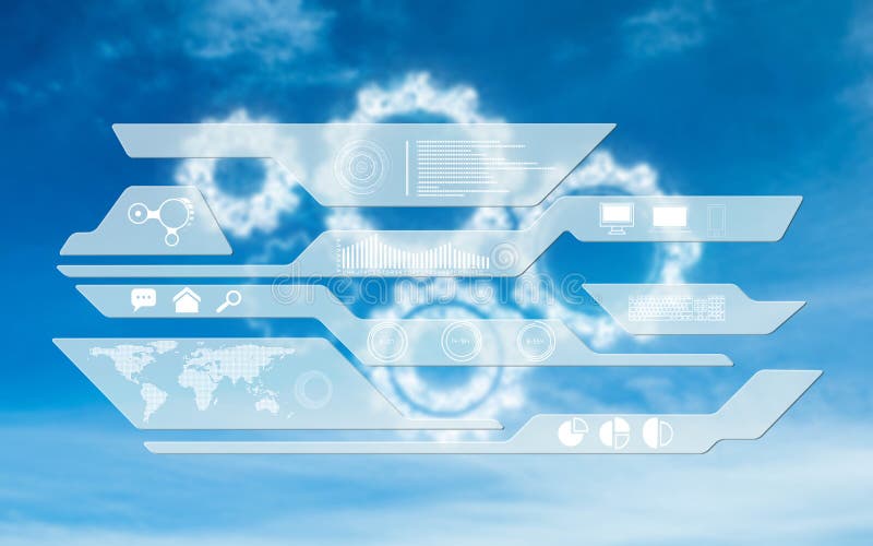 Composite Image of Business Interface Stock Illustration - Illustration ...