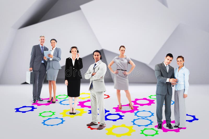 Composite Image of Business Team Stock Image - Image of partners ...