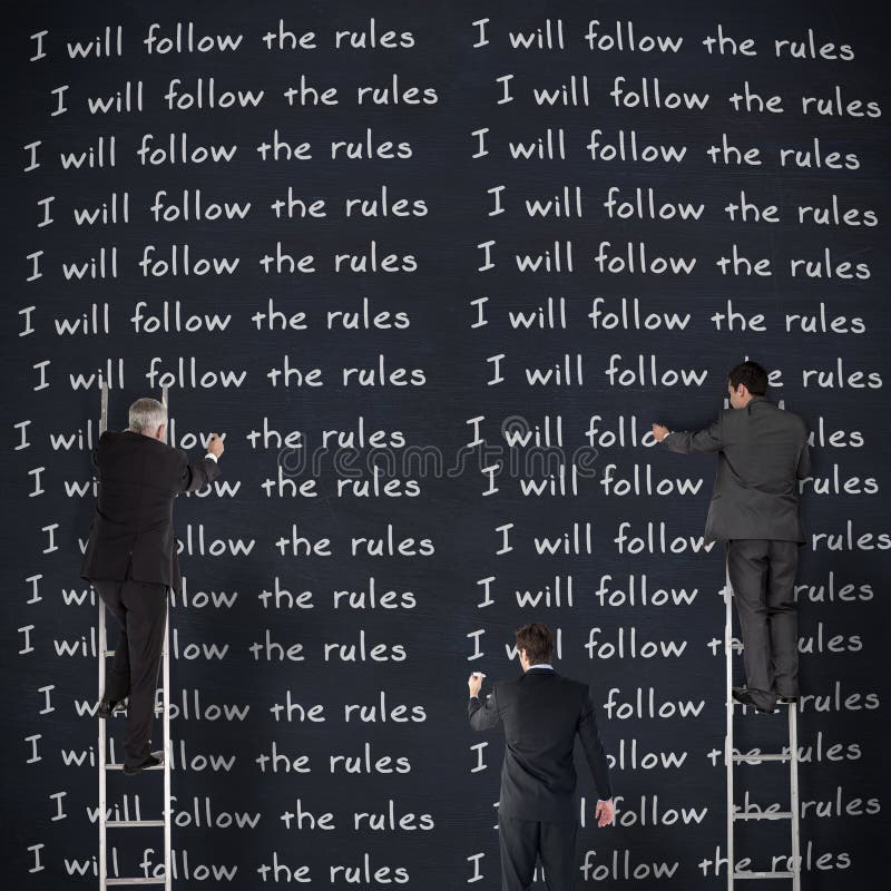 Composite Image of Business Team Writing Stock Photo - Image of adult ...