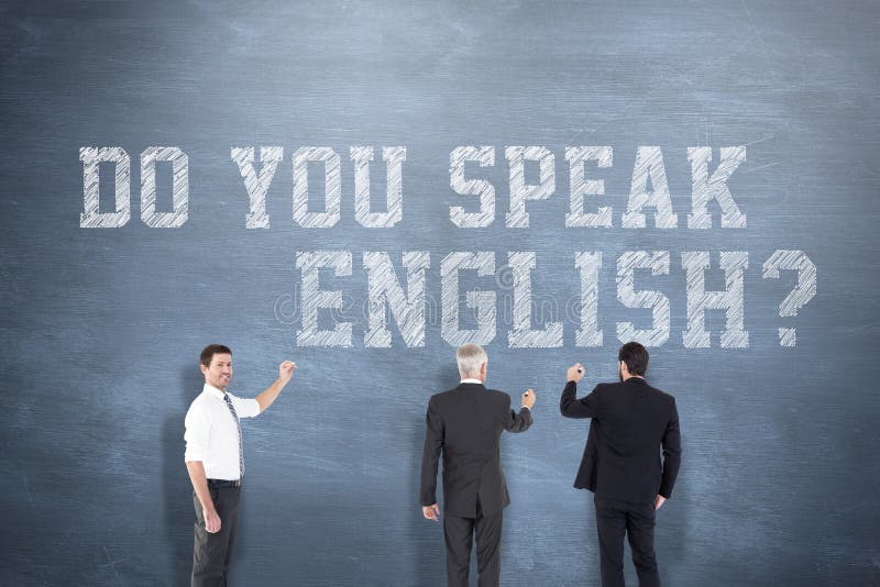 Composite Image of Business Team Writing Stock Image - Image of ...