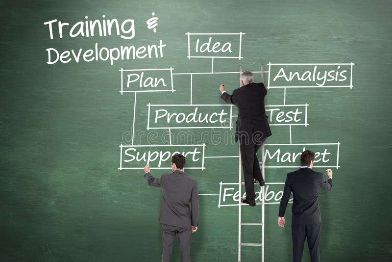 Composite Image of Business Team Writing Stock Photo - Image of list ...