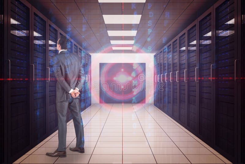 Composite Image of Businessman in Grey Suit Looking Stock Image - Image ...