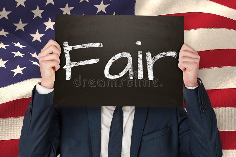 Composite Image of Businessman Holding Board Stock Image - Image of ...