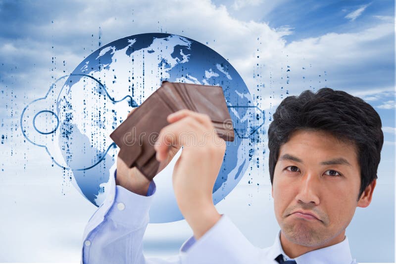 Composite Image of Businessman Showing His Empty Wallet Stock Photo ...