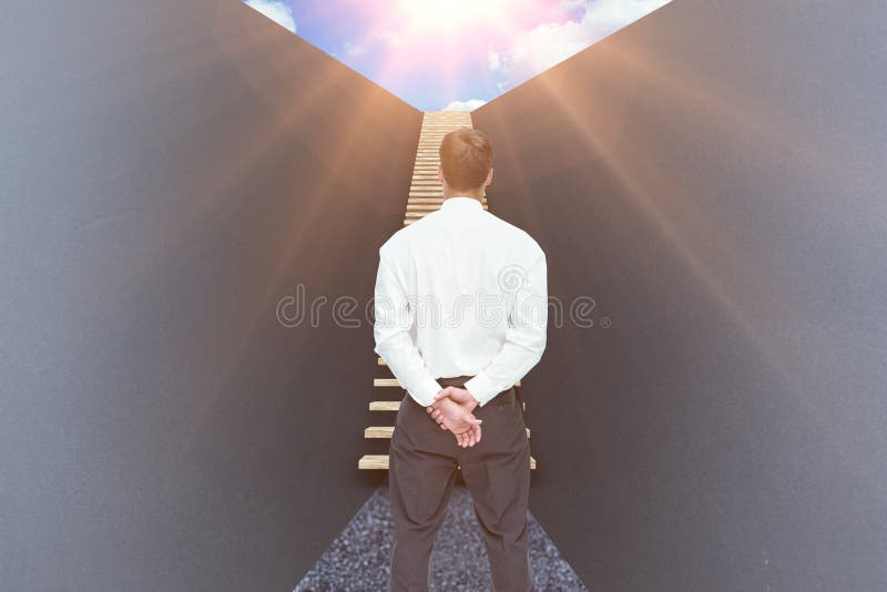 Composite Image of Businessman Turning His Back To Camera 3d Stock ...