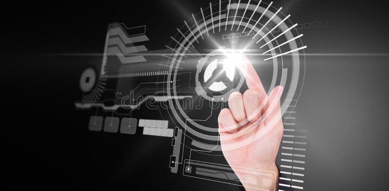 Composite Image of Businessmans Hand Pointing in Suit Jacket Stock ...