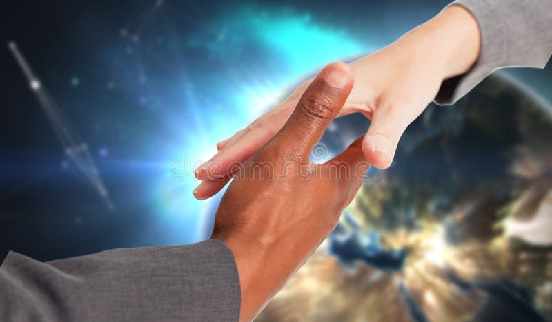 Composite Image of Businesspeople Going To Shake Hands Stock Image ...