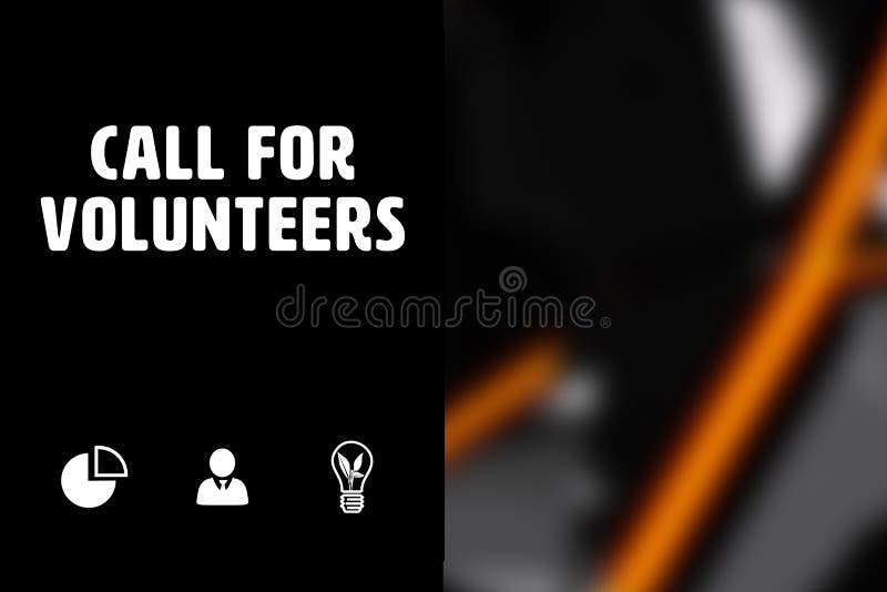 Composite Image of Call for Volunteers Stock Illustration ...